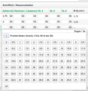 Notenrechner – ZEUFIX